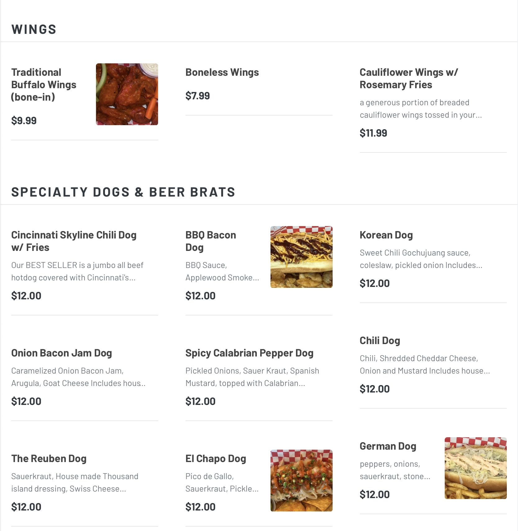 Menu – Hops & Berry